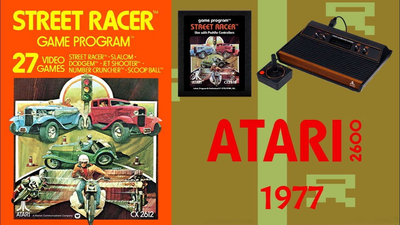 Street Racer (1977) [Atari 2600] - Carreras clandestinas a todo gas ...