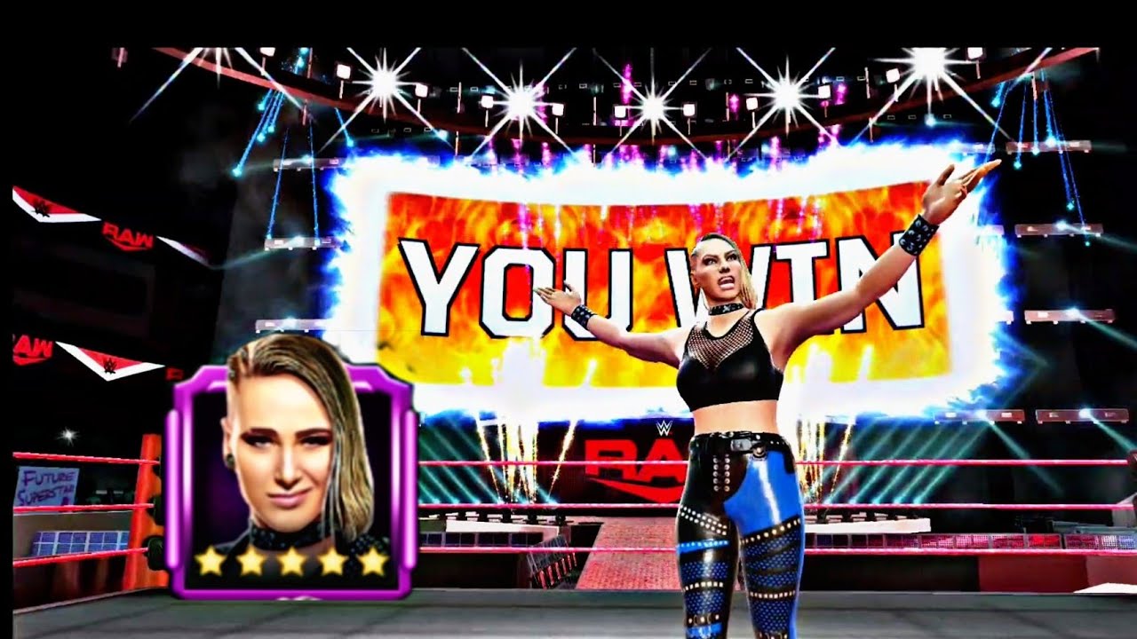 5 STAR RHEA RIPLEY GAME PLAY WWE Mayhem game - YouTube
