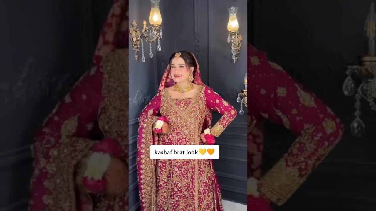 Kashaf Ansari Barat transition vedio l kashaf Ansari Barat look#wedding ...