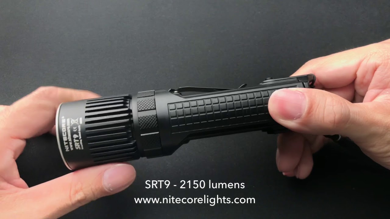 Nitecore SRT9 - 2150 lumen Demo - YouTube