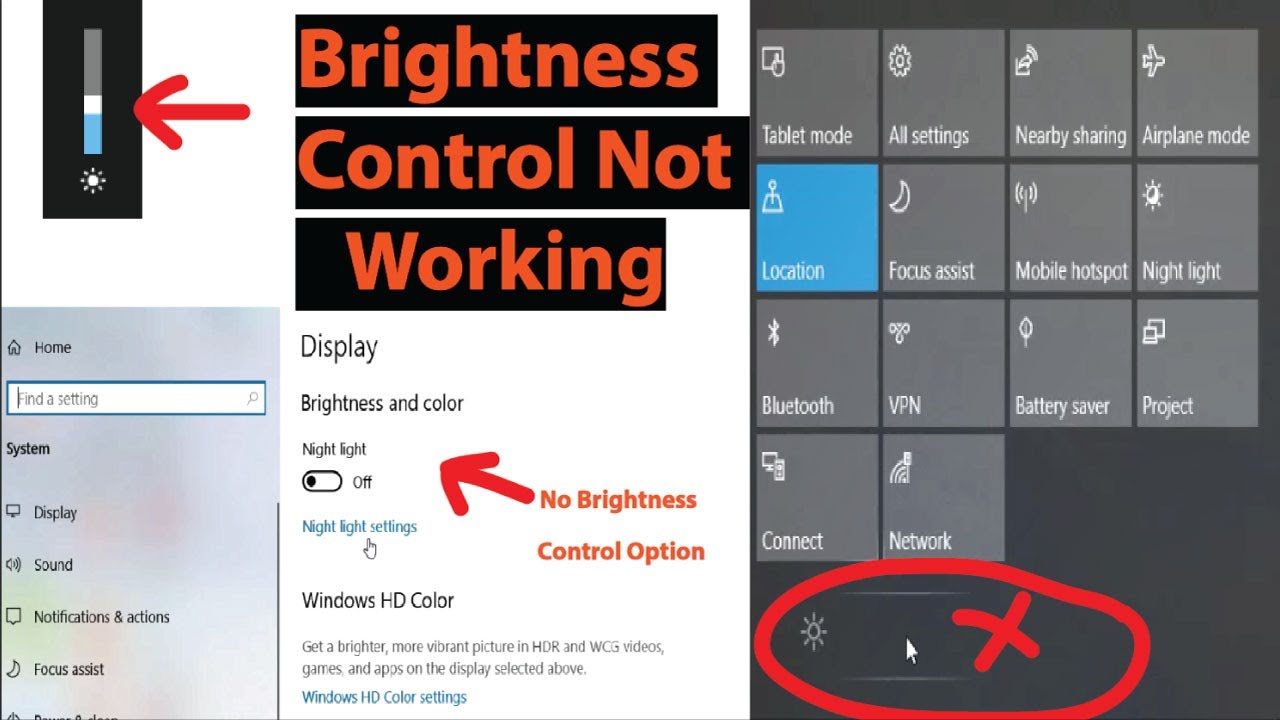 Brightness Control Not Working || Windows 10 || ব্রাইটনেস কন্ট্রোল কাজ ...