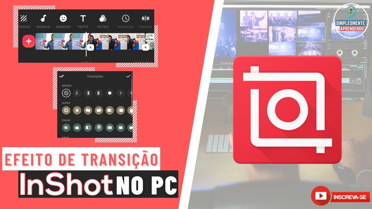 Como usar o INSHOT NO PC - Efeito de Transição de Vídeo - YouTube