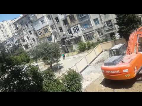 Nəsimi rayonunda obyekt üçün yaşılıq məhv edilib - 4