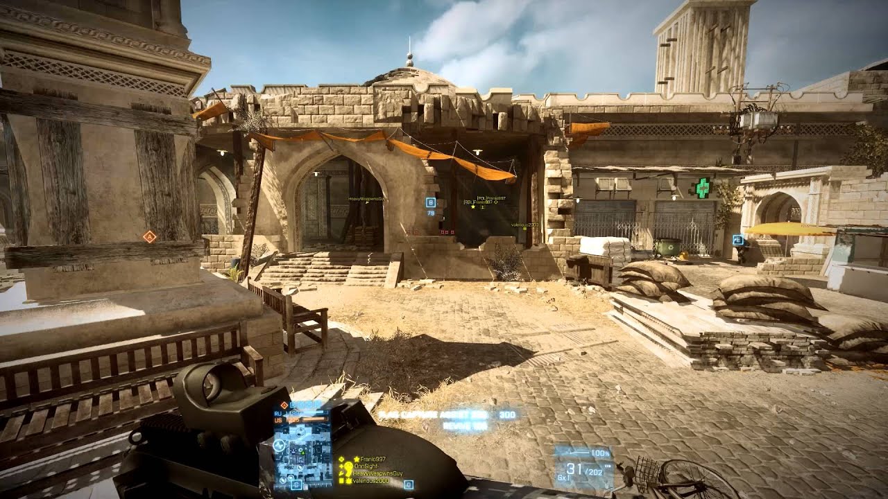 Battlefield 3 Conquest Talah Market F2000 Getting Kicked..hackusation ...