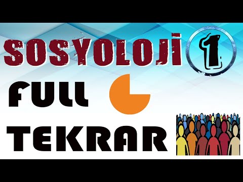 AYT 2021 Sosyoloji Full Tekrar 1. Bölüm | YKS