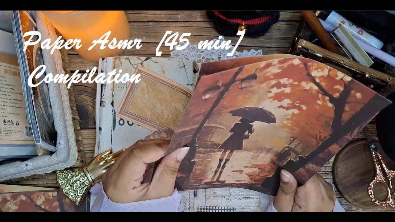 Paper ASMR Compilation|Various sounds of collage|Relaxing - YouTube