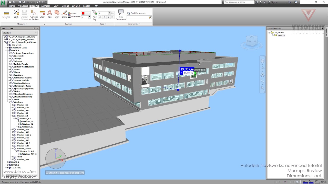 VC: Autodesk Navisworks: 12.02. Dimensions. Lock - YouTube