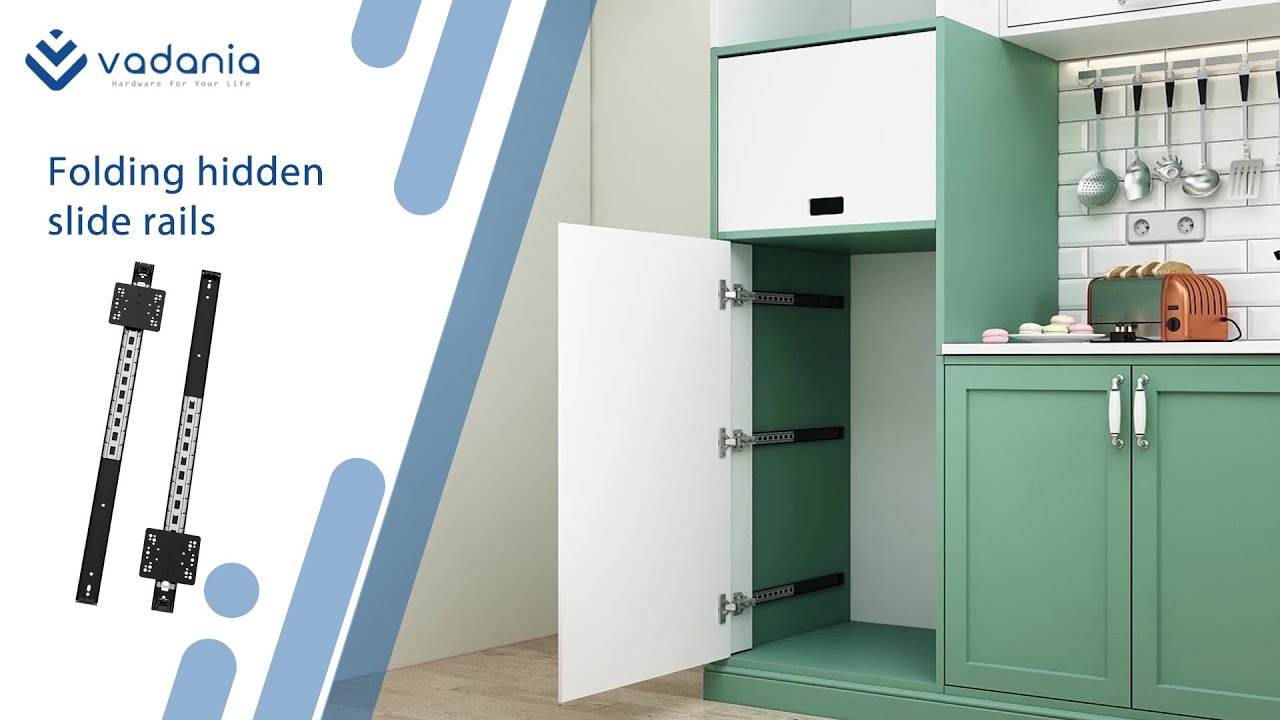 How to install folding hidden slide rails（installed sideways or upwards ...