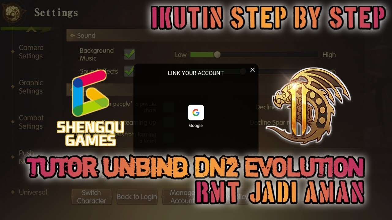 Tutor Cara UNBIND SHENGQU Akun Dragon Nest 2: Evolution | RMT Jadi AMAN ...