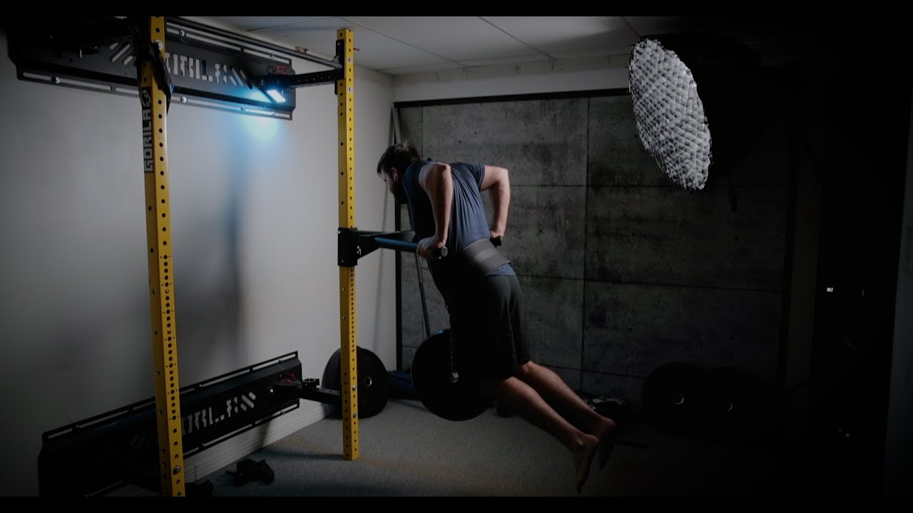 Home Gym Weighted Dips (chest focused) instructional video - YouTube