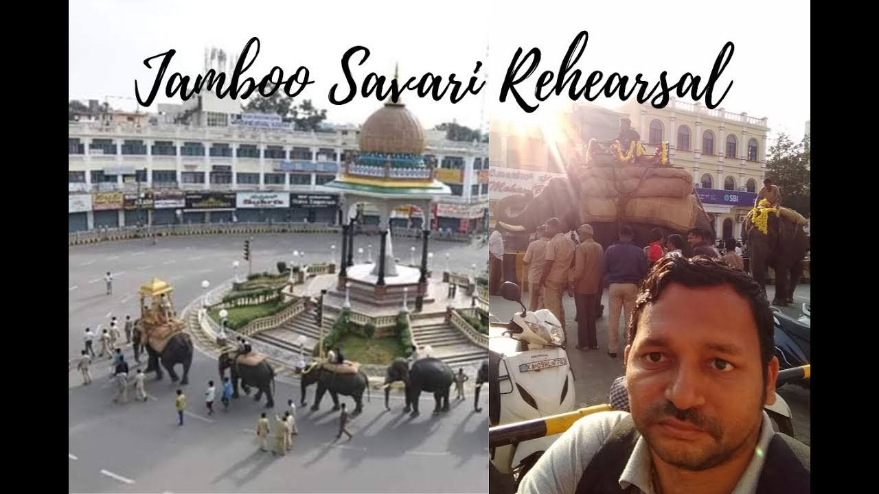 Mysuru Dasara 2019 - Jamboo Savari Rehearsal | Mysore Tourism - YouTube