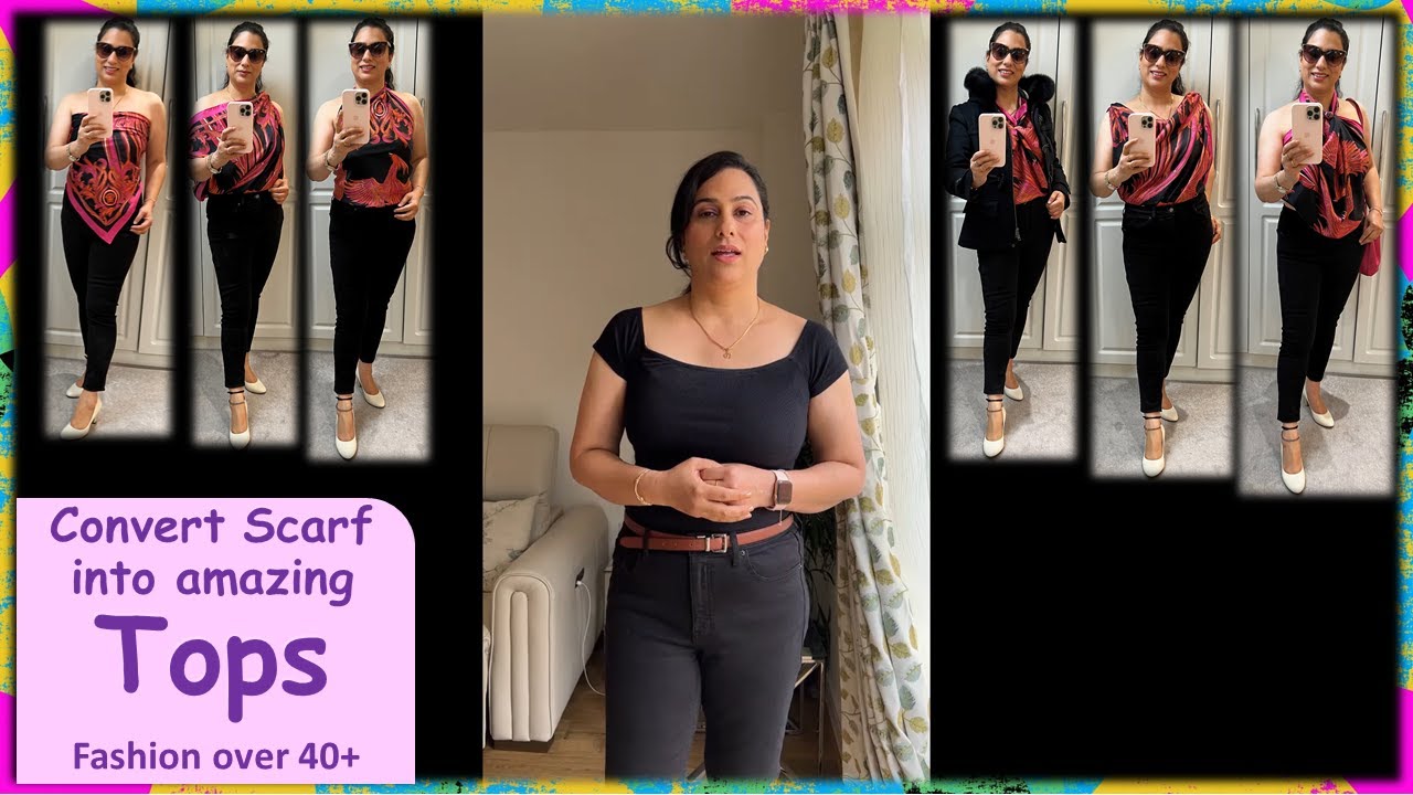 Gauri Varma-Scarf Styling: Convert Scarf into amazing Tops #40+ # ...