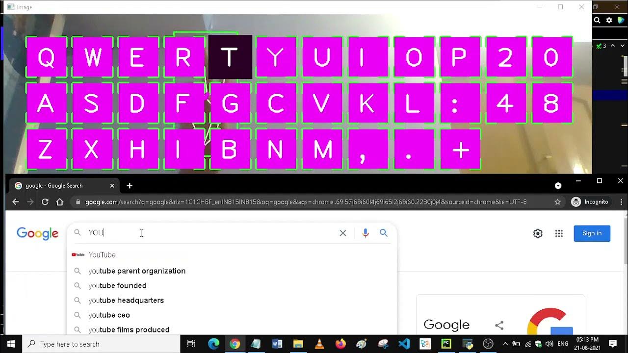Virtual Keyboard - Computer Vision #artificialintelligence # ...
