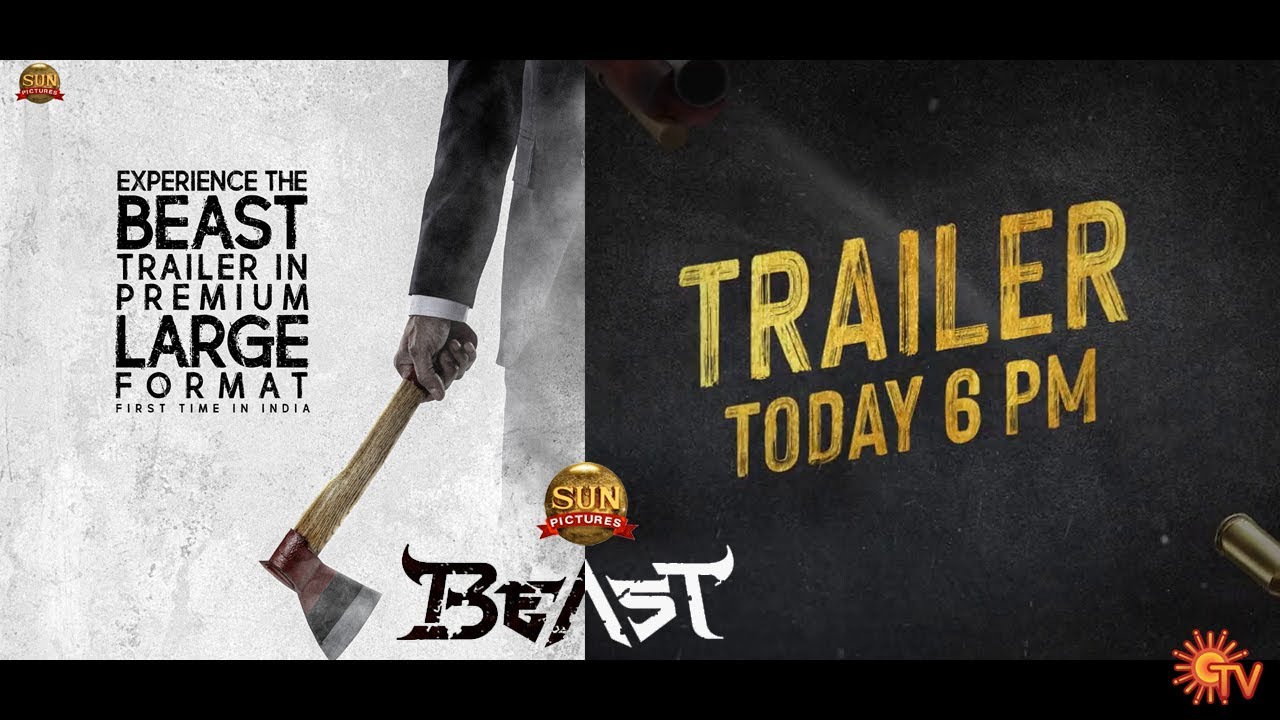 BEAST Trailer New PROMO ! TODAY 6 PM | Thalapathy Vijay - YouTube