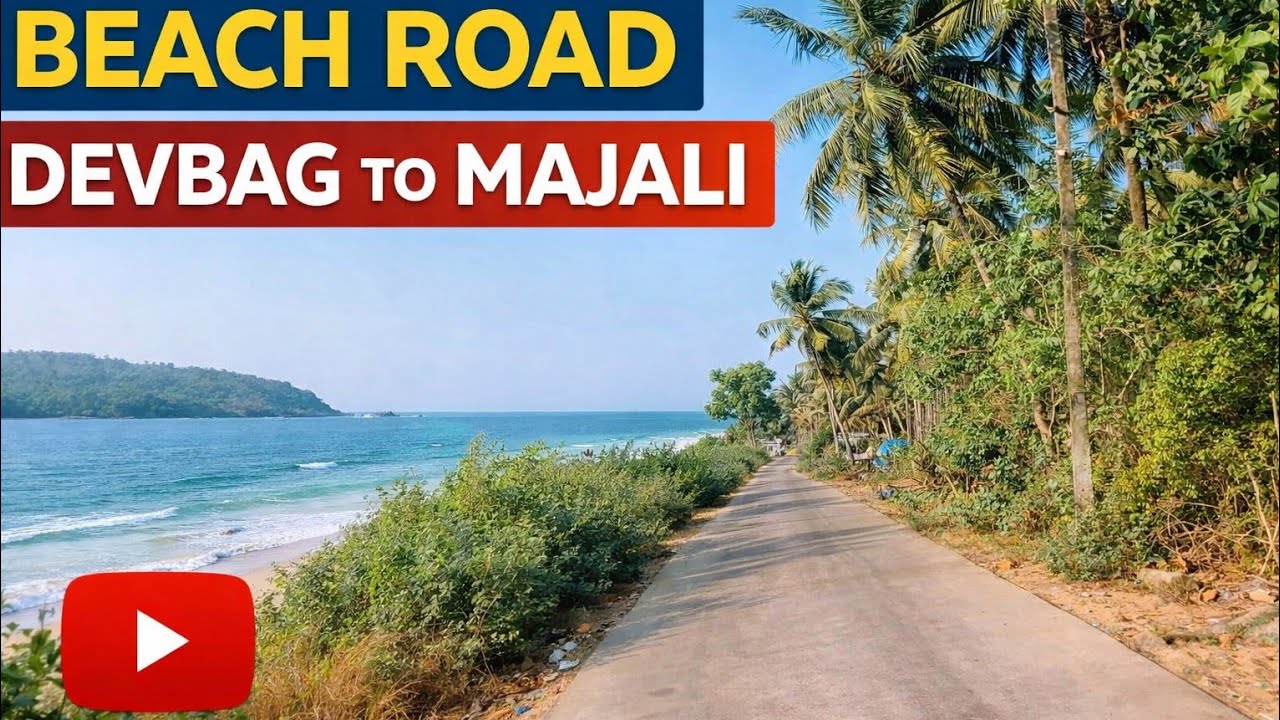 Beach Road Devbag to Majali | Karnataka’s Most Scenic Coastal Drive 🌴🌊 ...