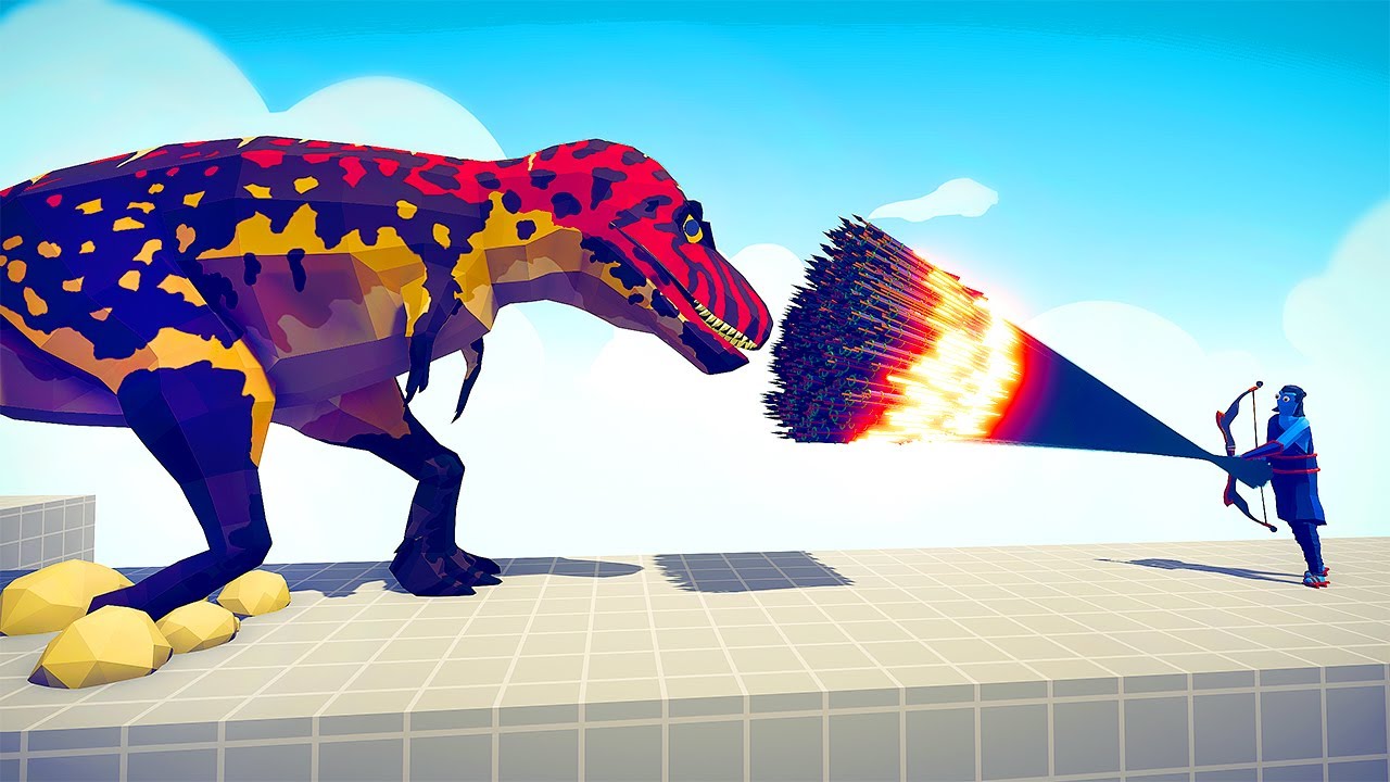 TYRANNOSAURUS REX vs EVERY GOD - Totally Accurate Battle Simulator TABS ...
