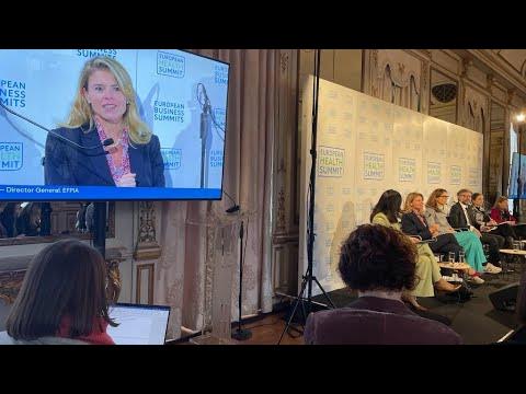 Nathalie Moll speaks on competitiveness at the European Health Summit 2023 - YouTube