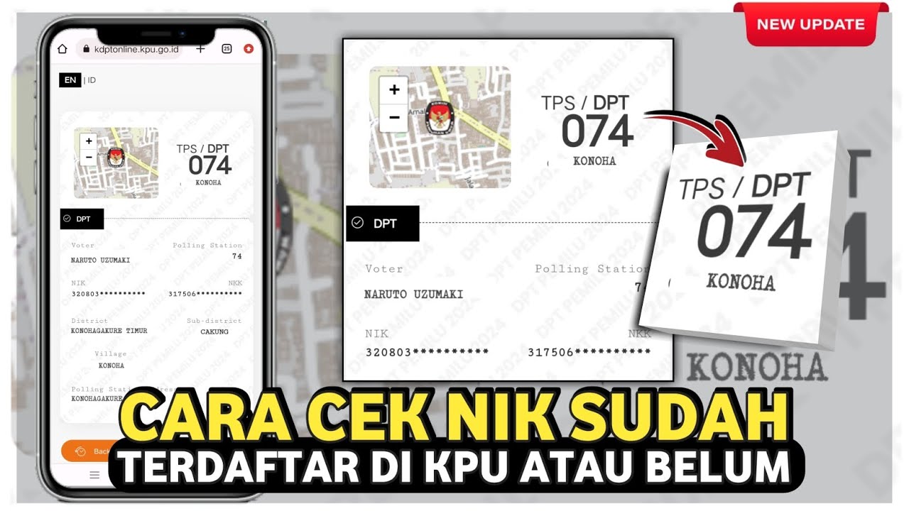 cara cek pemilu 2024 secara online • CEK DPT ONLINE - YouTube