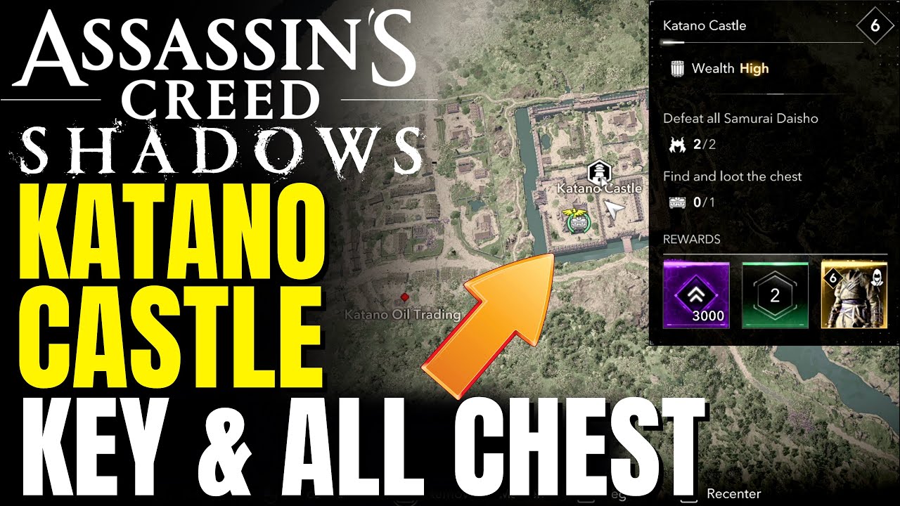 Katano Castle All Chests, Find Key | Assassin's Creed Shadows - YouTube