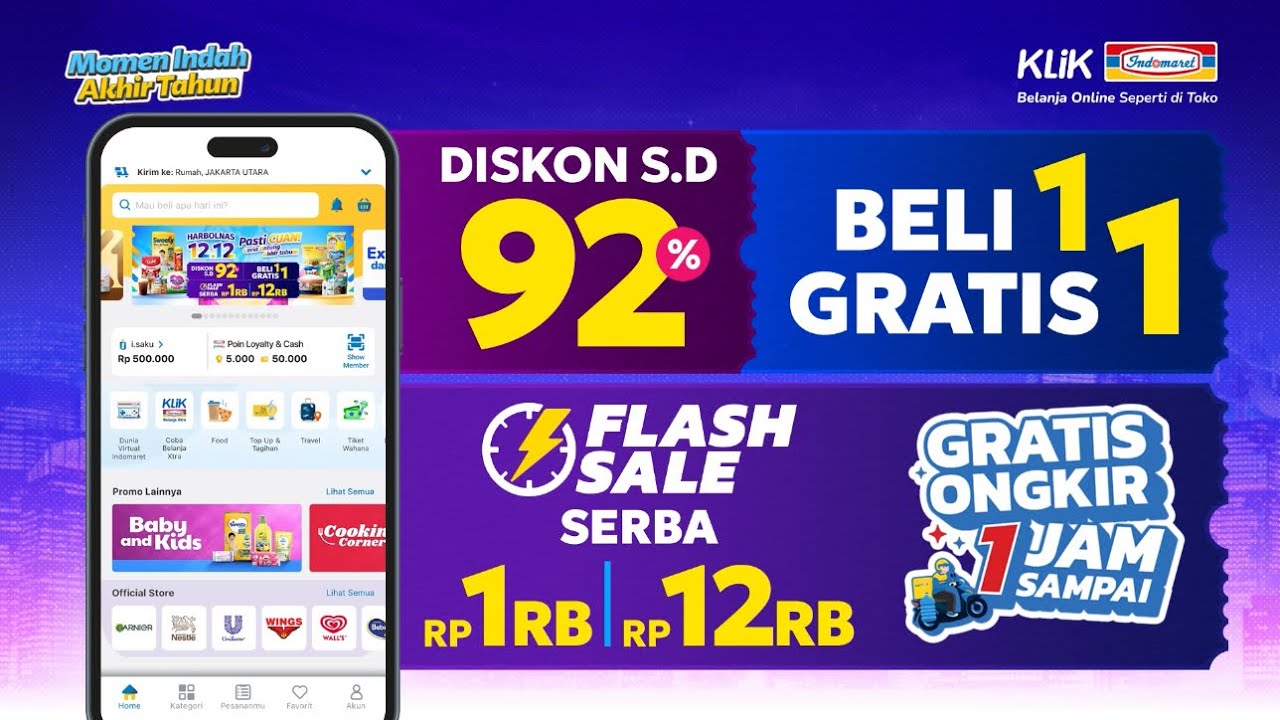 HARBOLNAS 12.12 Klik Indomaret - YouTube