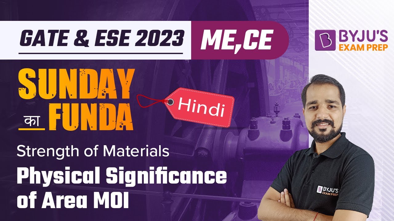 Physical Significance of Area MOI | Strength of Materials (SOM) | GATE ...