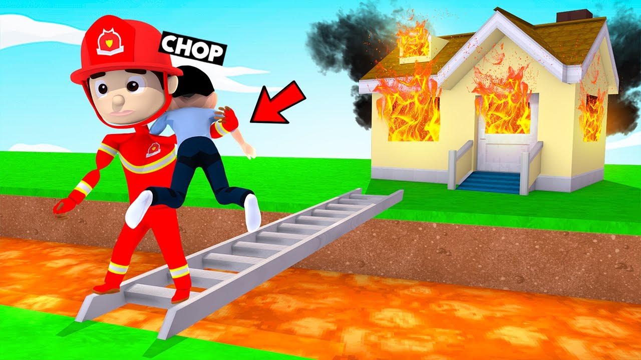 ESCAPING THE BURNING HOUSE WITH SURVIVORS IN EMBR - YouTube