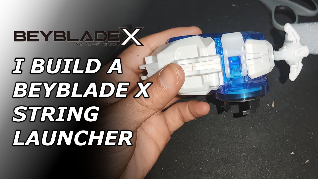 DIY BEYBLADE X STRING LAUNCHER FROM BOOTLEG CUSTOM LAUNCHER AND WINDER ...