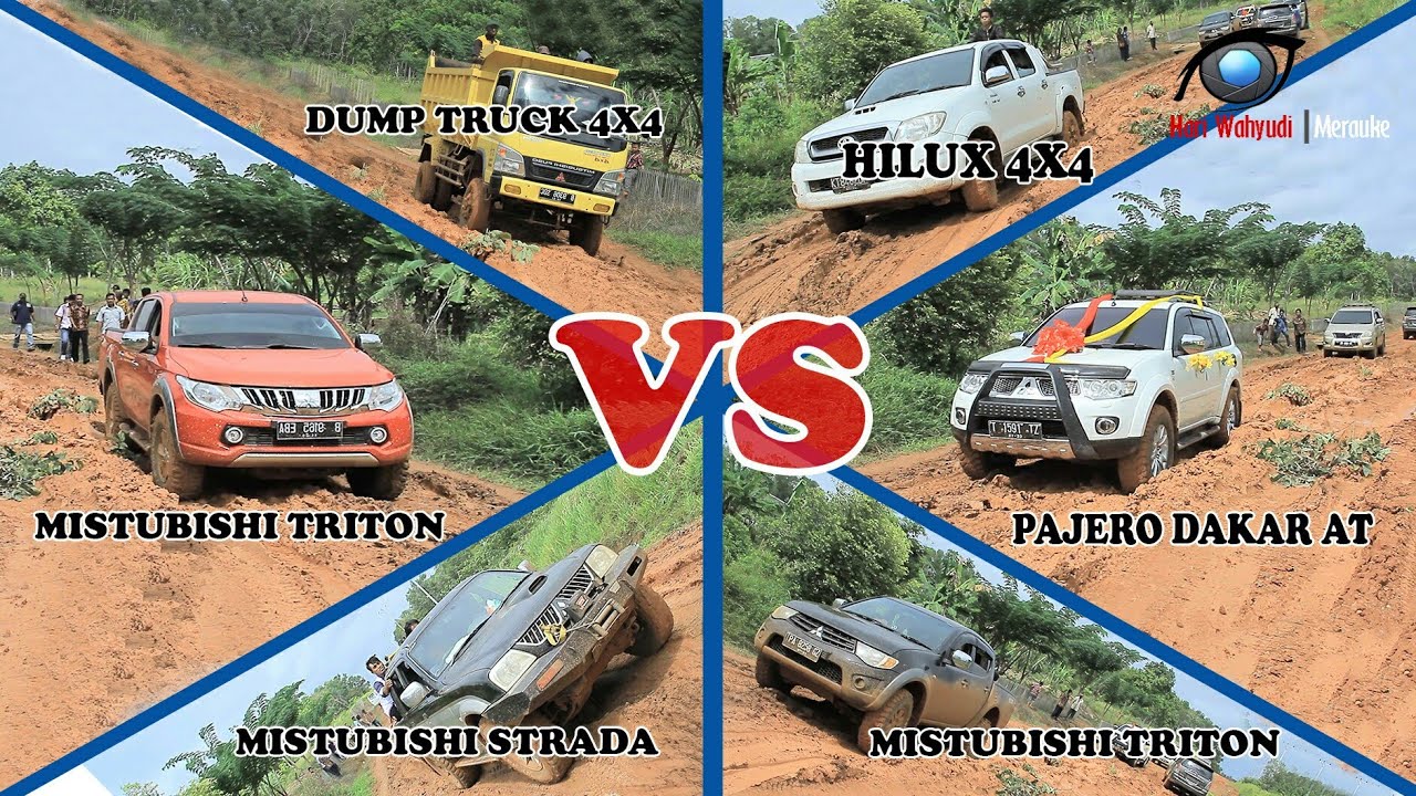 Mitsubishi Pajero, Strada Triton,Toyota Hilux, Dump Truck 4x4 Dlm Satu ...