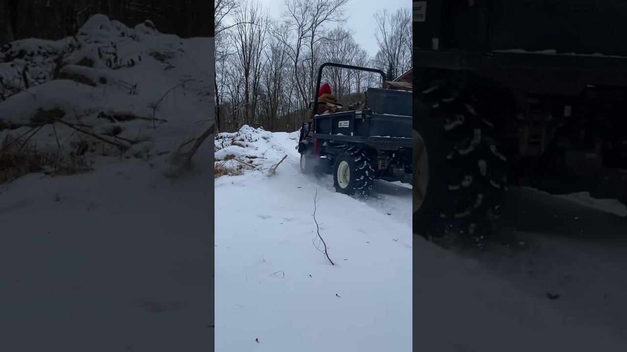 2WD Toro Workman Aggressive Tires In The Snow - YouTube