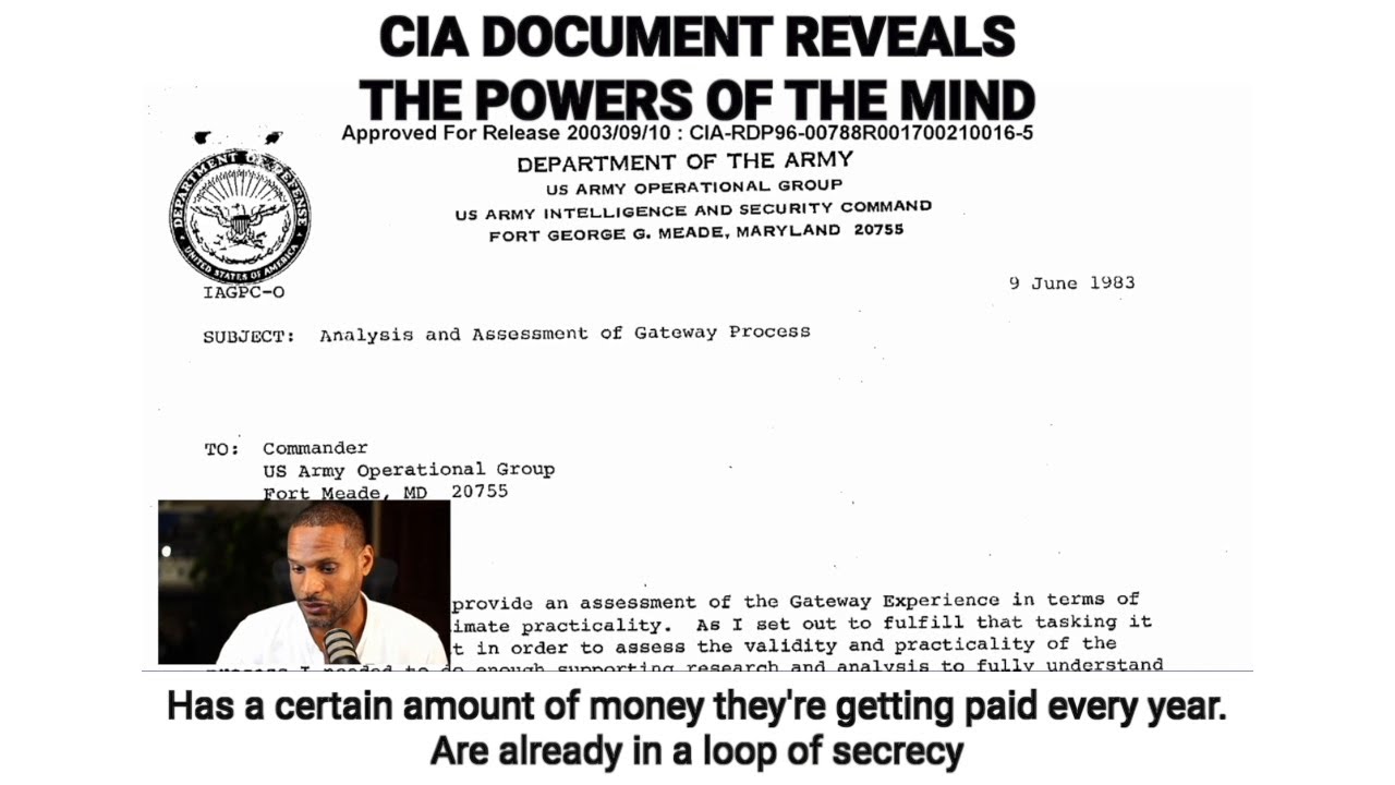 CIA DOCUMENT REVEALS THE POWERS OF THE MIND - YouTube