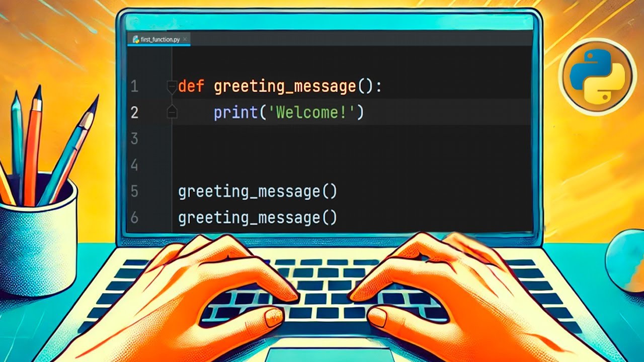 Написание первой функции def на Python [Курс Python - Первый шаг 023] - YouTube