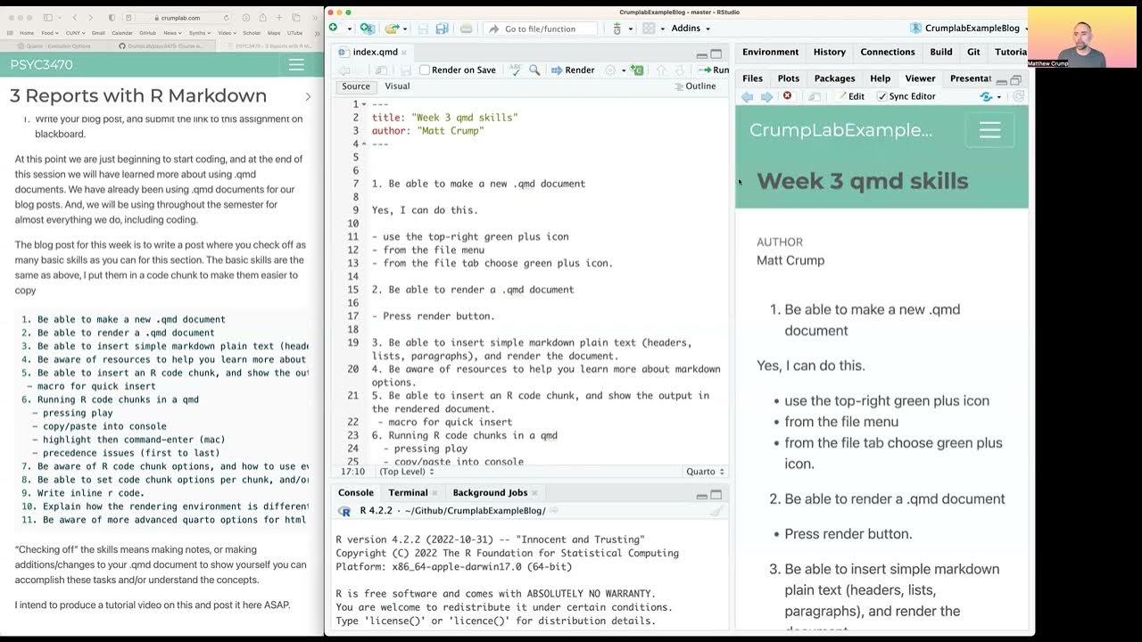 Quarto markdown basics - YouTube