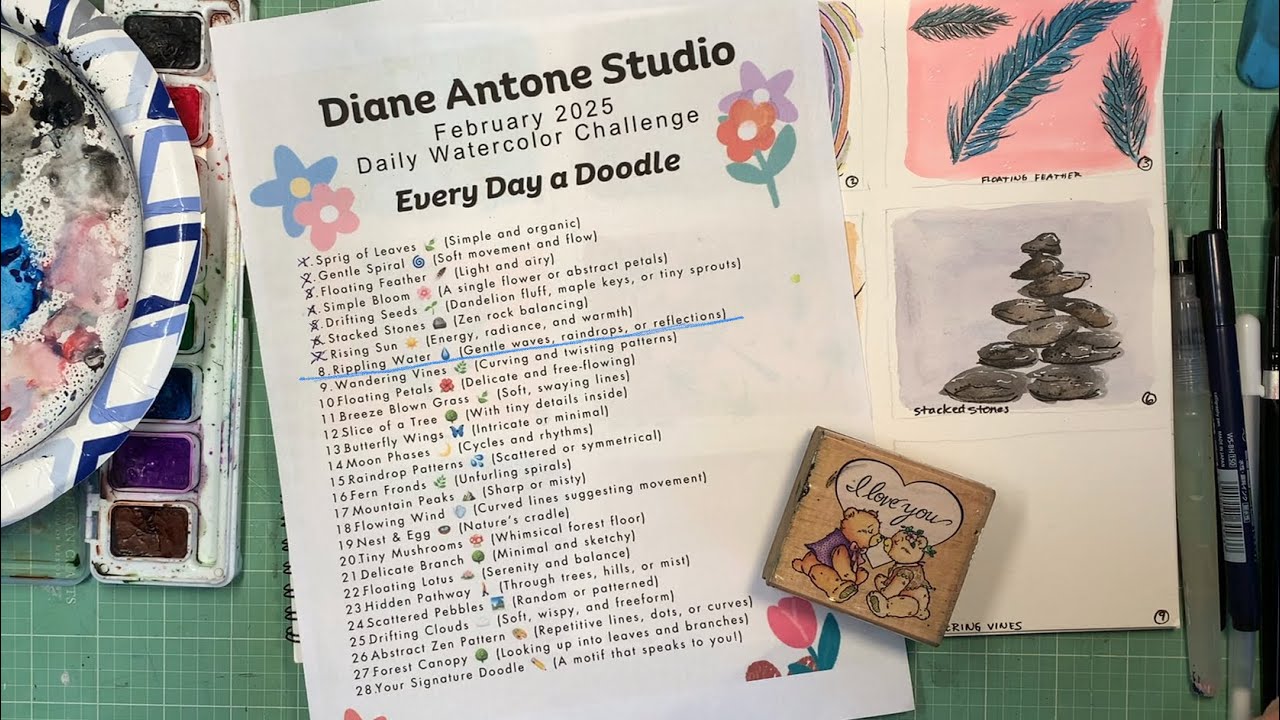 Rippling Water - Every Day A Doodle (Feb’25) Diane Antone Studio Daily ...