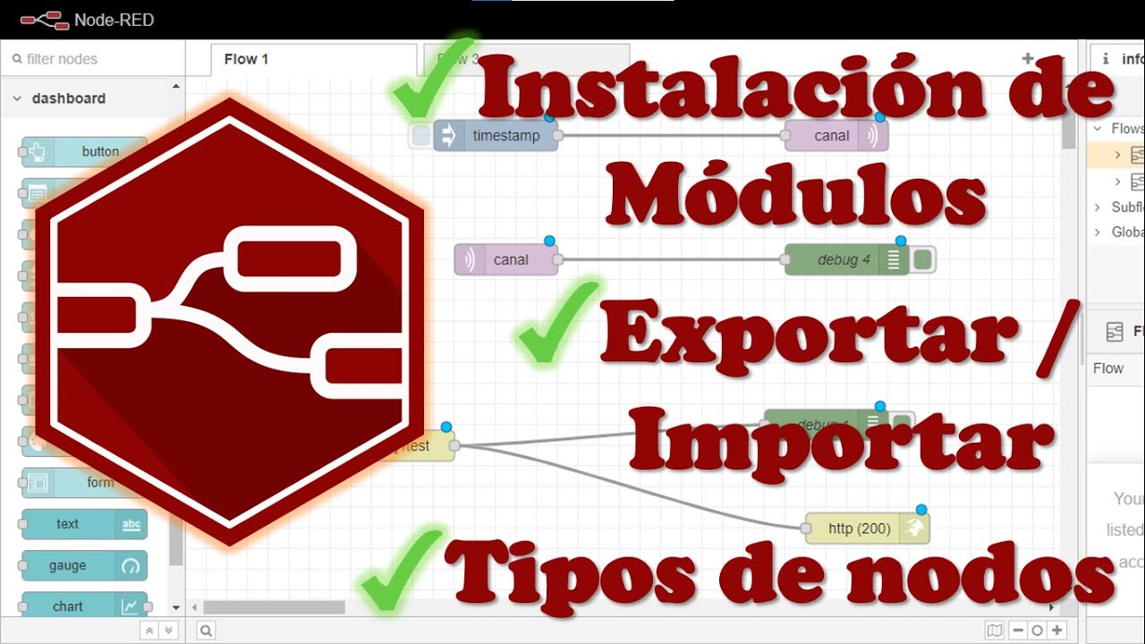 ️ Aprende A Cómo Usar Node Red 2022 Youtube