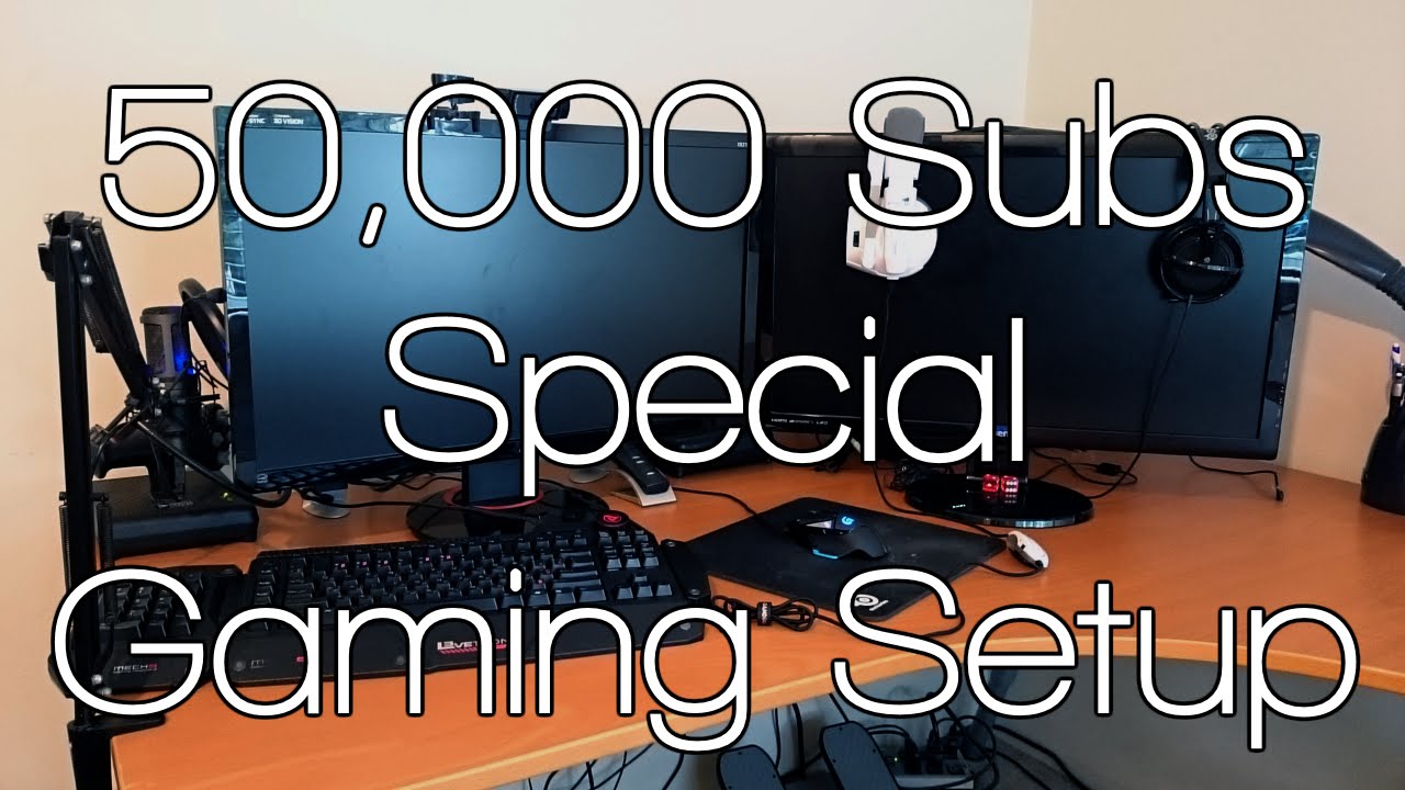Gaming Setup and Room Tour (50,000 Subscriber Special) - YouTube