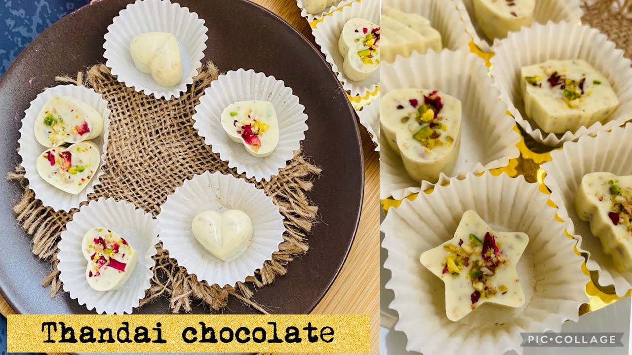 Thandai chocolate | Holi special recipes | home made thandai chocolate ...