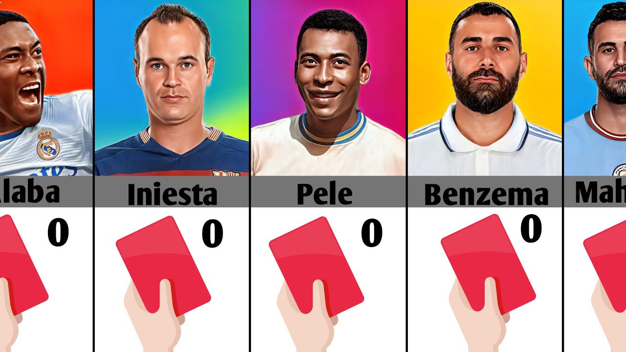 The best Players who NEVER Received Red Card - YouTube