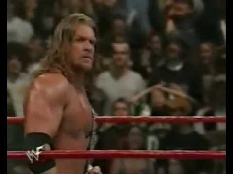Triple H shows the middle finger - YouTube