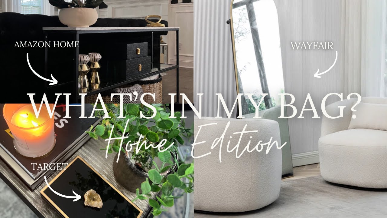 What's in my Bag? Home Edition! Amazon Home Finds! New Target Studio ...