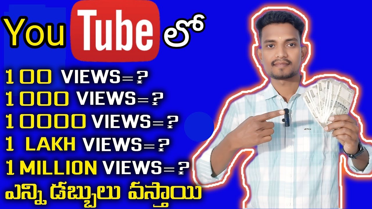 How Much Youtube Videos pay for 1,000 views | 10000 Views? | 1Lakh ...