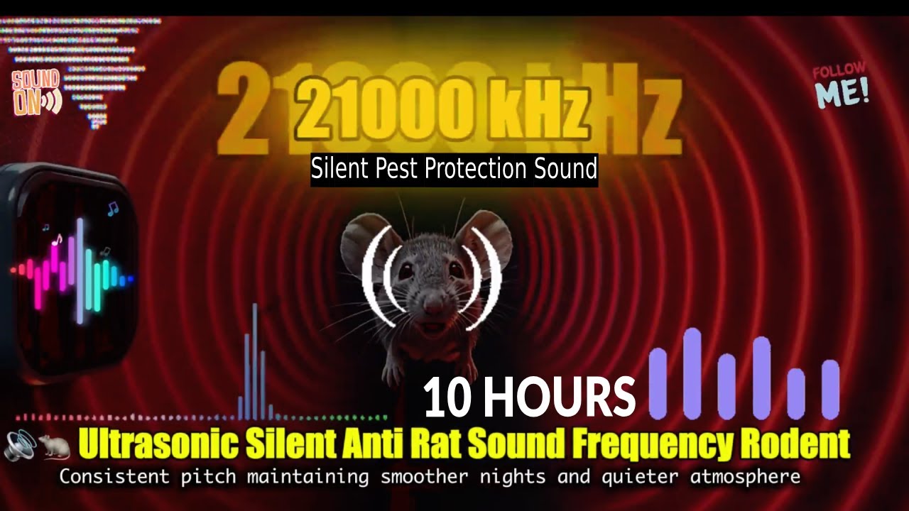 🔊🐀 Ultrasonic Silent Anti Rat Sound 10H – High Frequency Rodent Audio ...
