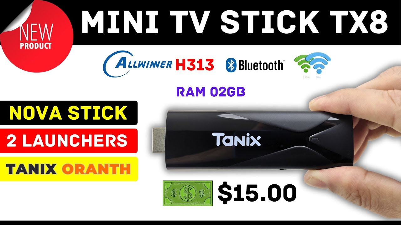 Tanix TX8 Mini TV Stick com 2 Launchers Disponíveis: Vale a Pena? Review Completo! - YouTube