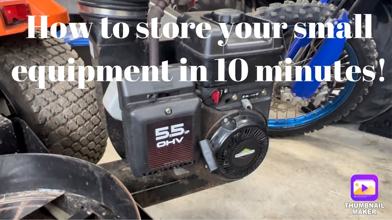 How to winterize or store your small engines - YouTube