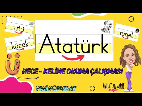 1. Sınıf “ü-Ü” Harfi Hece / Kelime Okuma Çalışması - Hece Birleştirme (Yeni Müfredat) #birincisınıf