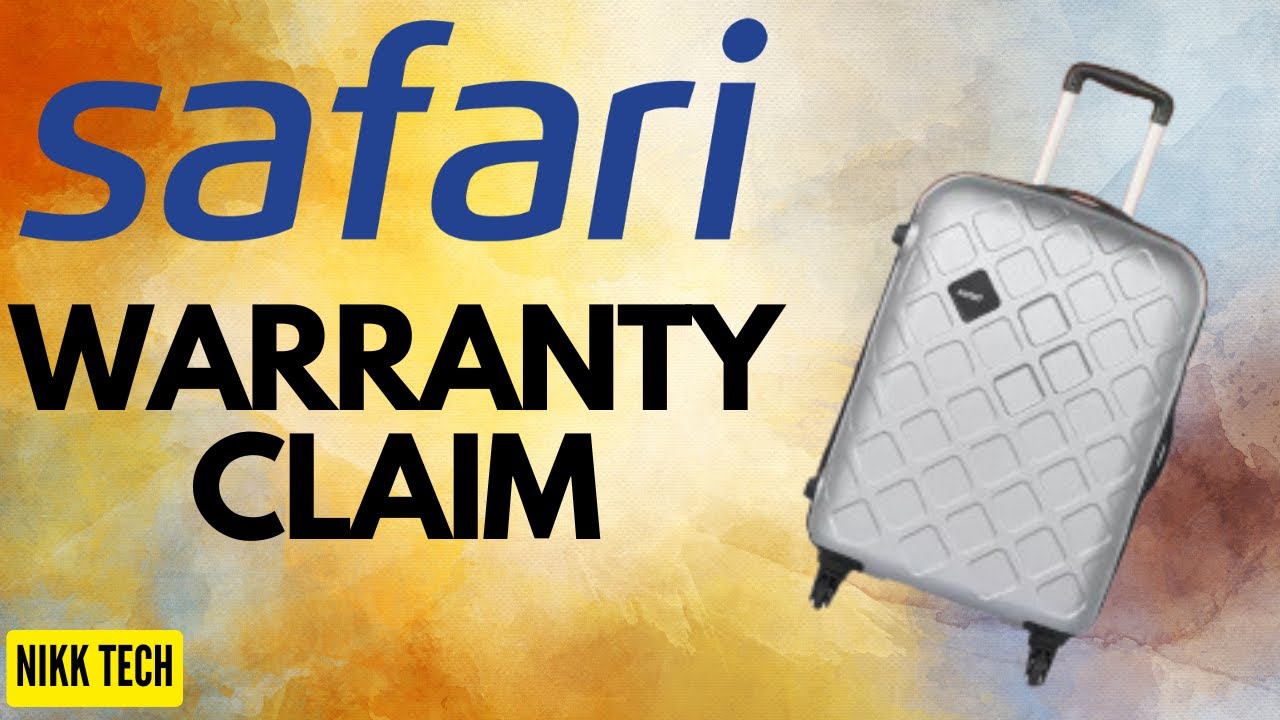 How Claim Safari Bag Warranty - YouTube