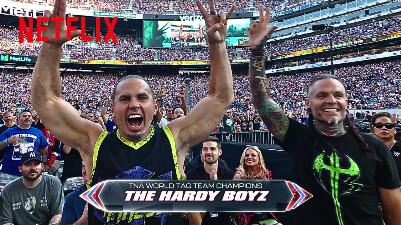 The Hardy Boyz & The Dudley Boyz are honored at WWE SummerSlam 2025 | 8 ...