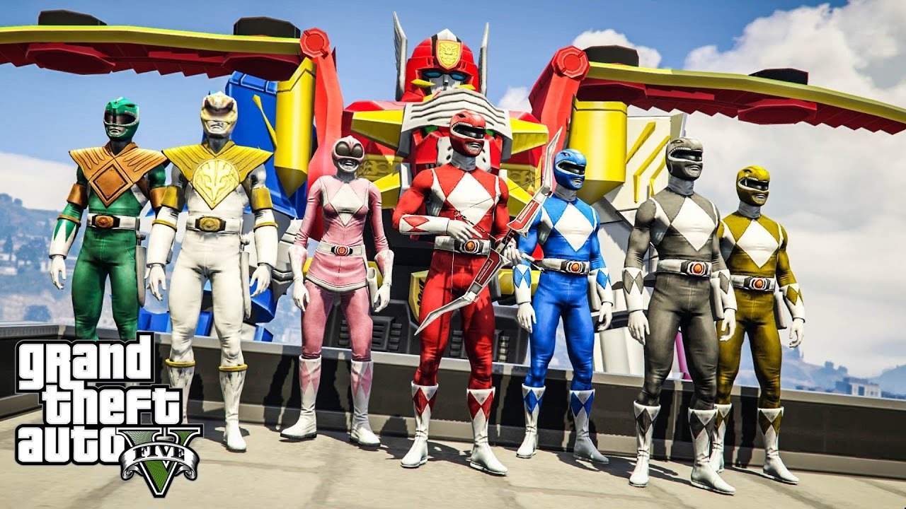 เมก้าซอร์ด หุ่นยักษ์รวมพลังประจัญบาน !!! (Megazord Power Ranger MOD ...