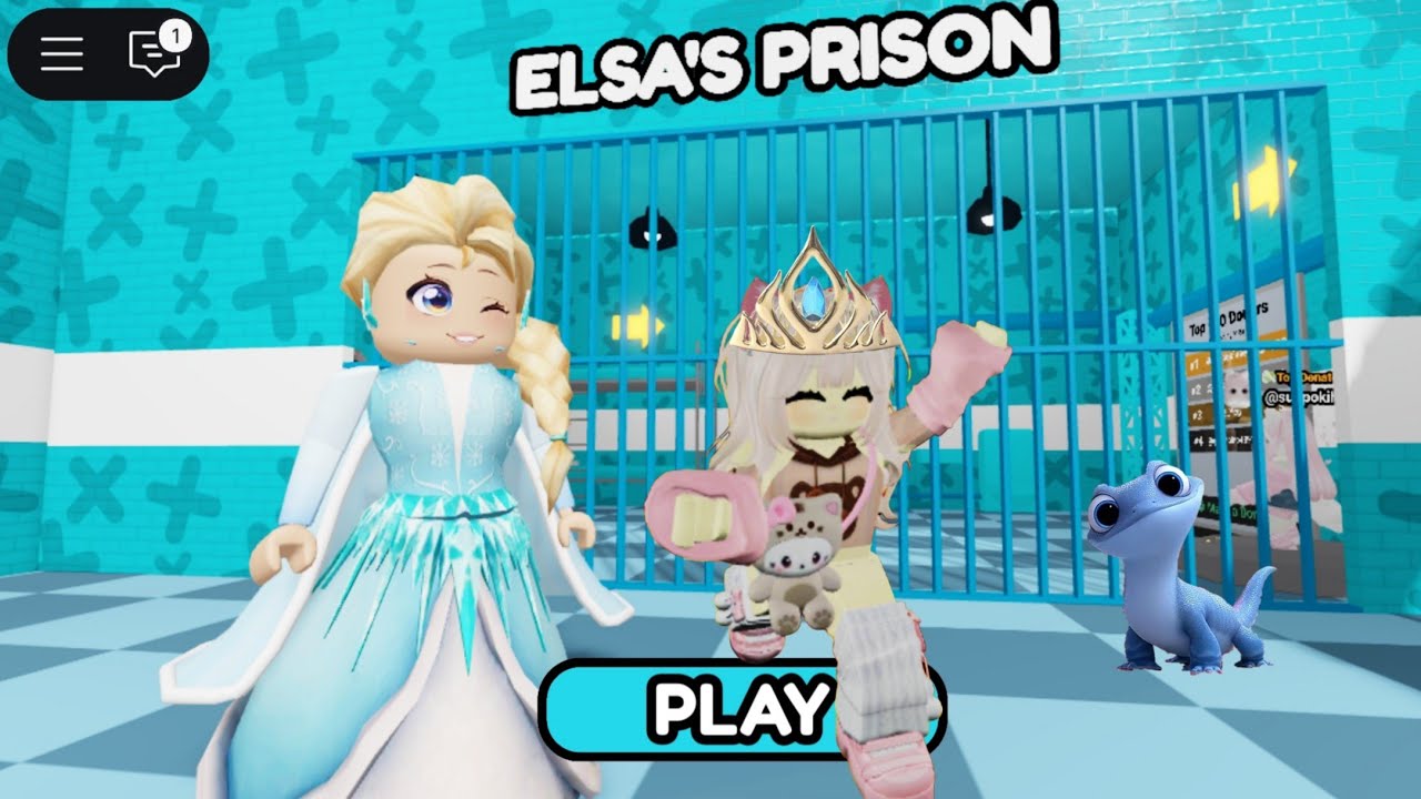 PRINCESS ELSA FROZEN BARRY'S IN PRISON RUN OBBY WITH FREE SKINS! ROBLOX ...