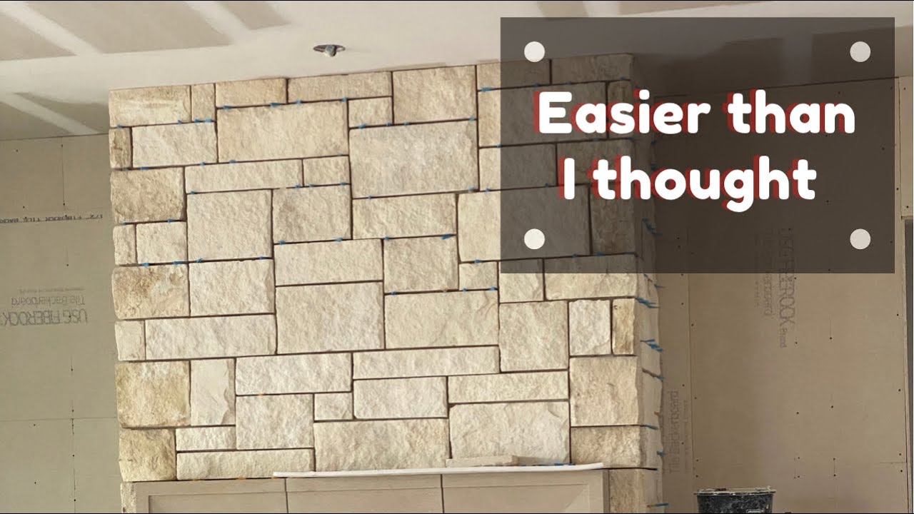 Tips for installing veneer limestone - YouTube