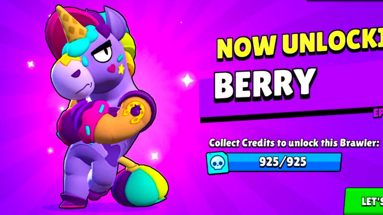 Brawl Star New Brawler Unlock Berry - YouTube